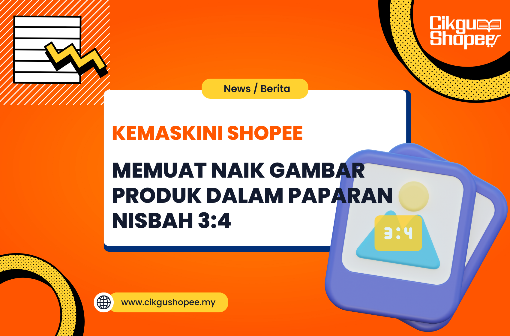 [Kemaskini Shopee] Memuat Naik Gambar Produk Dalam Paparan Nisbah 3:4 ...